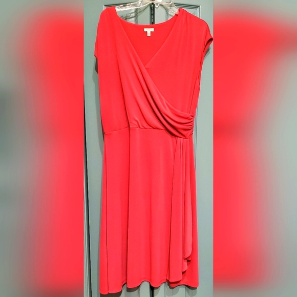 Talbots | Dresses | Talbots Coral Wrap Dress | Poshmark